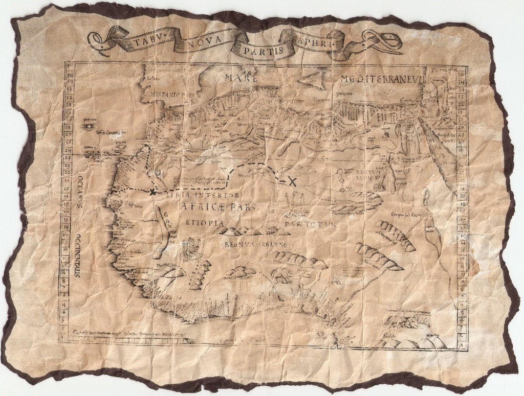 Real Old Treasure Map Real Old Treasure Map